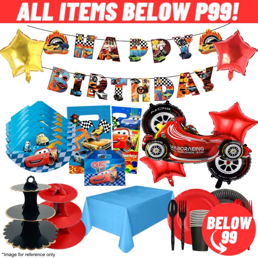 Racing Cars Animal Theme Party Needs Decoration Balloon Set Birthday ...