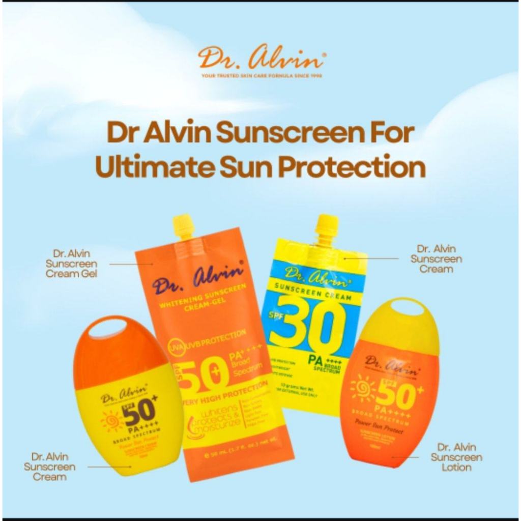 AUTHENTIC!! DR ALVIN WHITENING SUNSCREENS | Shopee Malaysia