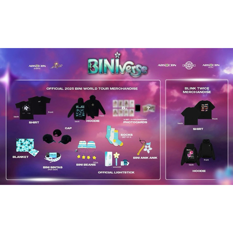 BINI BINIverse World Tour 2025 OFFICIAL Merch | Shopee Malaysia
