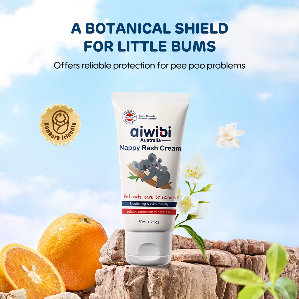 Aiwibi Natural Nappy Cream Antiseptic Baby Skin Healing Cream Nappy ...