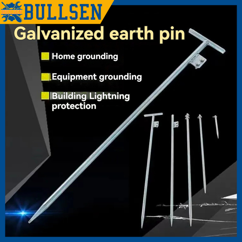 Galvanized Grounding Rod T-shaped lightning protection grounding clamp ...