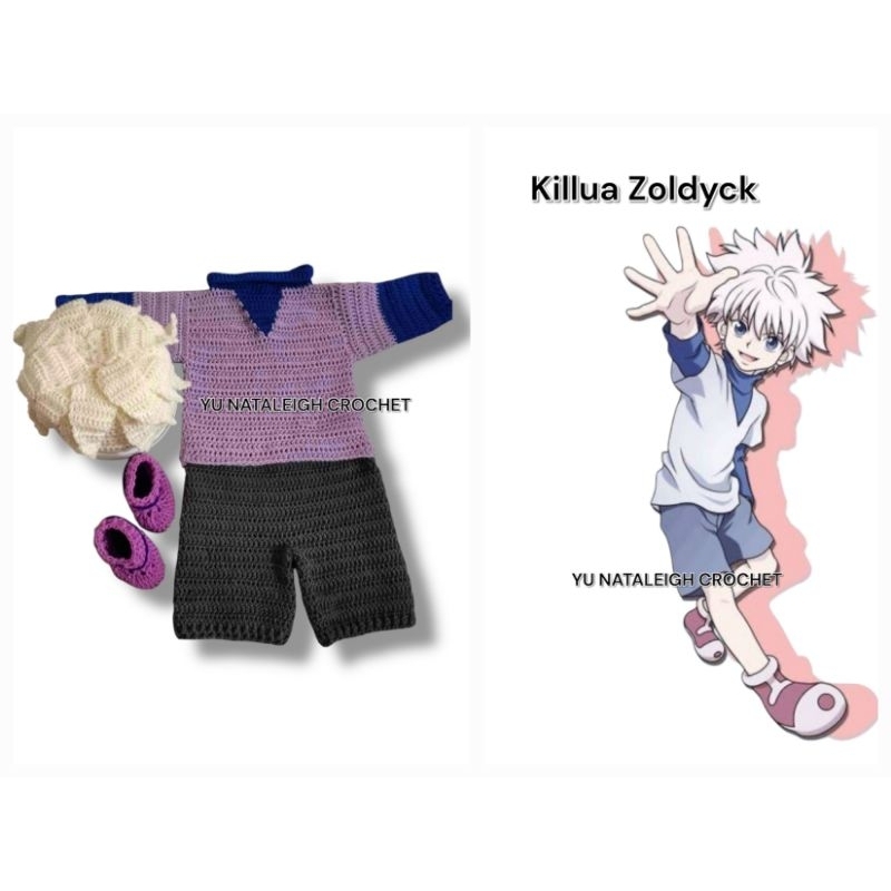 Killua Zoldyck baby costume crochet | Shopee Malaysia