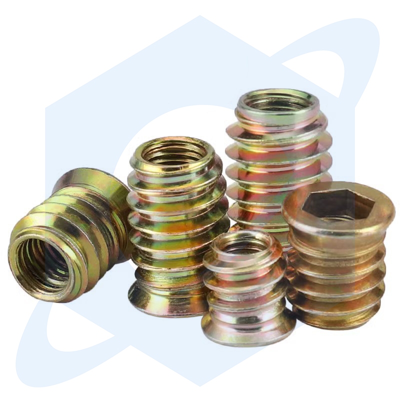 1Pcs Wood Insert Nut for Bolts Furniture Screw Connector Hex Socket For ...