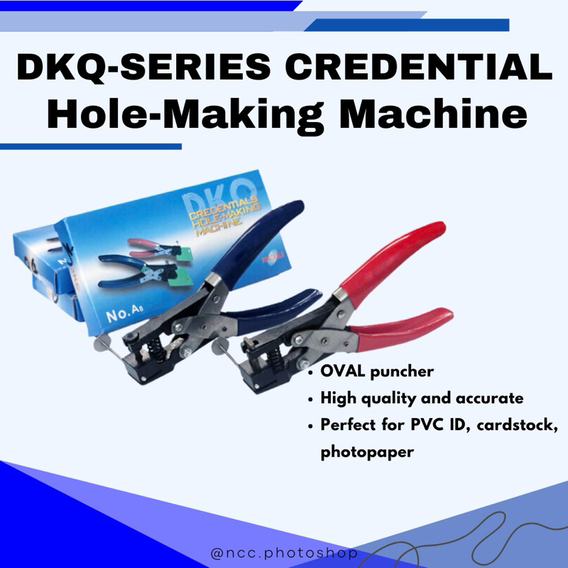 DKQ-Series Credentials ID Hole-Making Puncher Machine OBLONG SHAPE ...