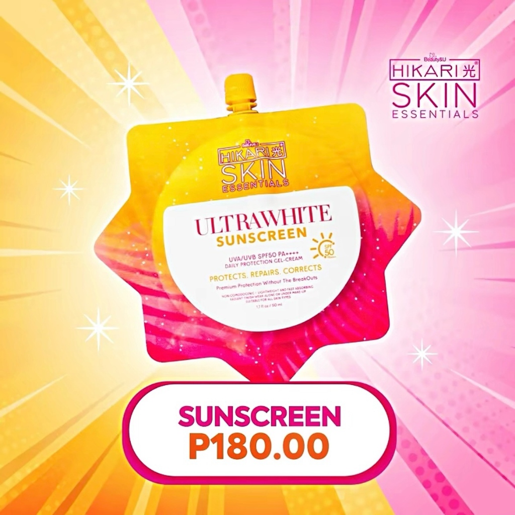 HIKARI Ultra White Sunscreen Light-Weight UVA/UVB SPF50 PA++++ 50ml ...