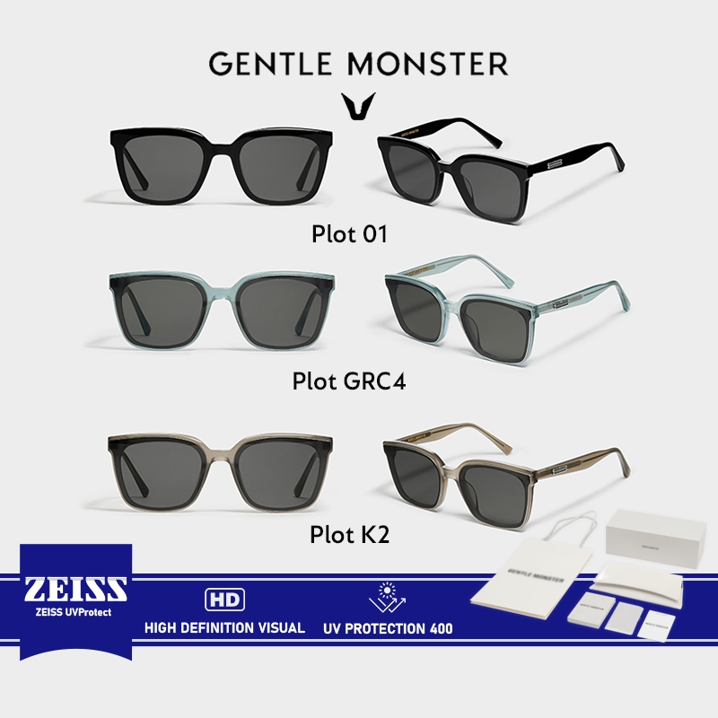 AUTHENTIC GENTLE MONSTER PREMIUM QUALITY PLOT 01 / GRC4 / K2 Sunglasses UNISEX Complete | Shopee ...