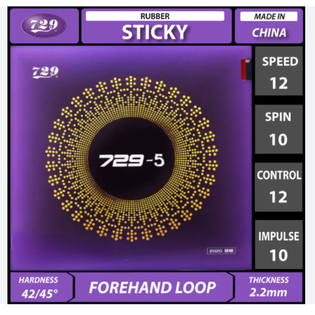 RITC 729 Friendship 729-5 table tennis rubber | Shopee Malaysia