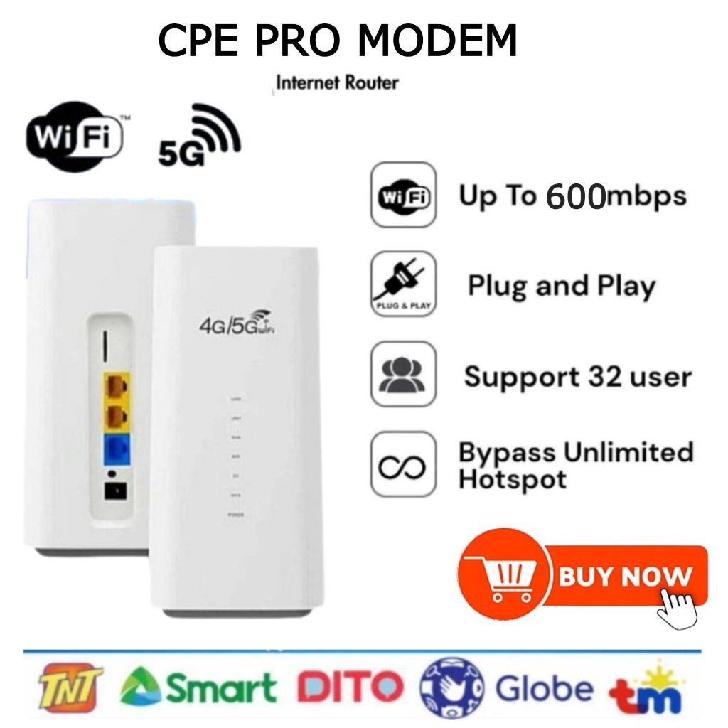 New 4G/5G CPE PRO WiFi Router Sim Card Modem LTE Cat12 Up To 600Mbps 2.4G AC1200 WIFI Router ...