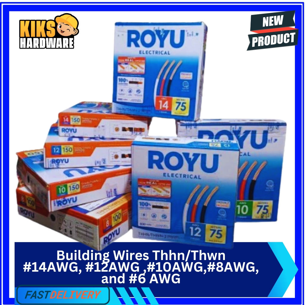 ROYU Thhn Thwn Wire Stranded Wire 2.0mm2 3.5mm2 5.5mm2 8.0mm2 6.0mm2 ...