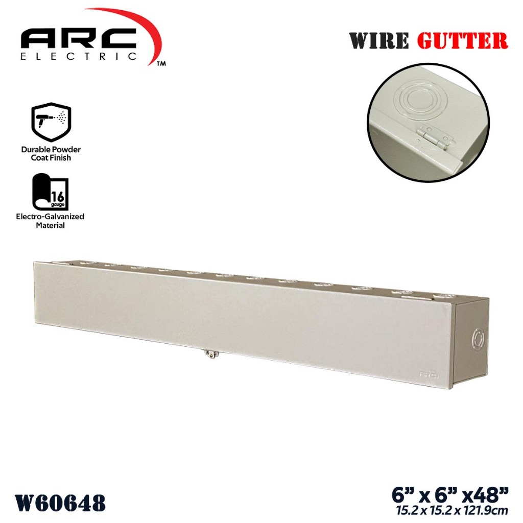 ARC Wire Gutter Electrical Metal Enclosure 16-Gauge NEMA1 Hinged Cover ...