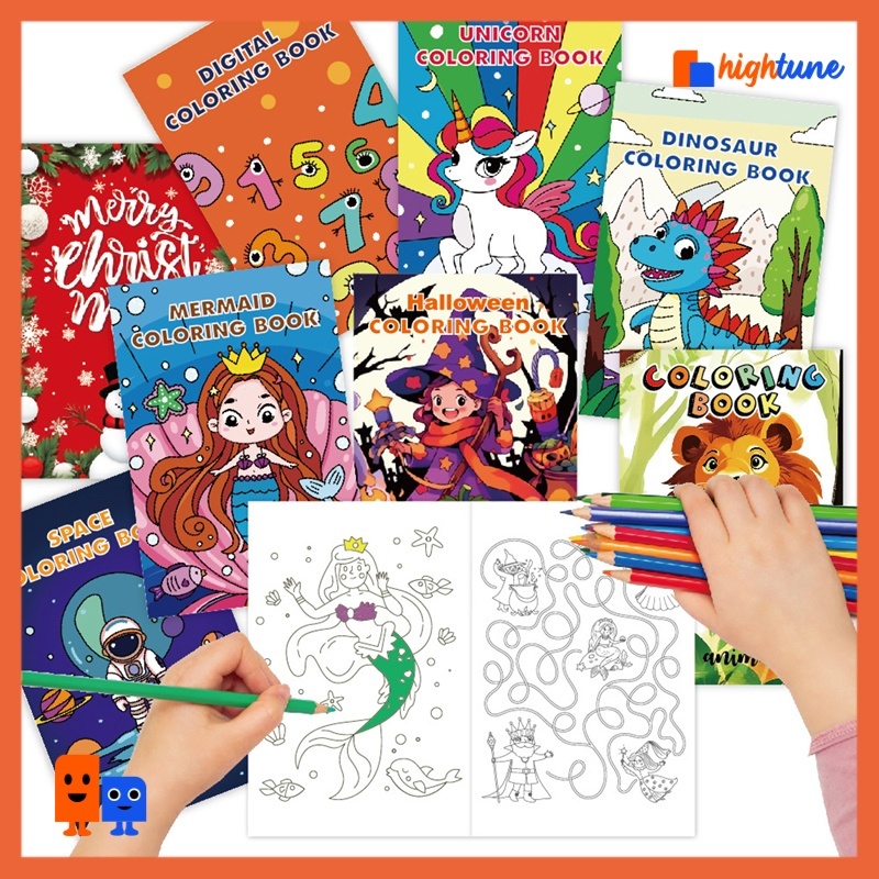HIGHTUNE Kids Coloring Book Cartoon Graffiti Drawing Book Enlightenment ...
