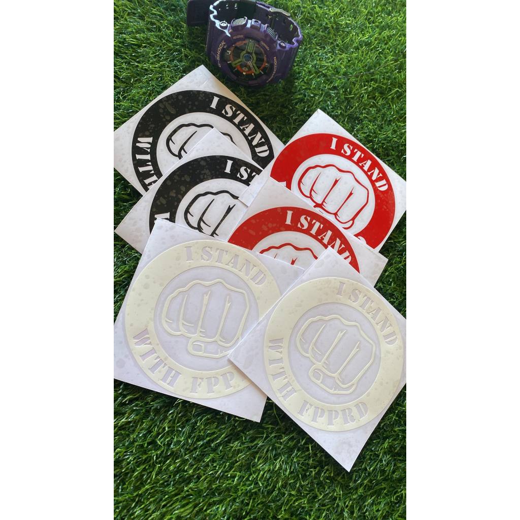 President Duterte I Stand 2025 PRRD FPRRD DU30 Stickers Decals. Cutout ...