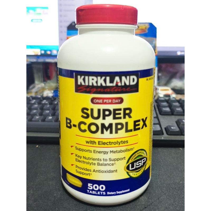 Kirkland Signature Super B-Complex with Electrolytes (500 tablets ...
