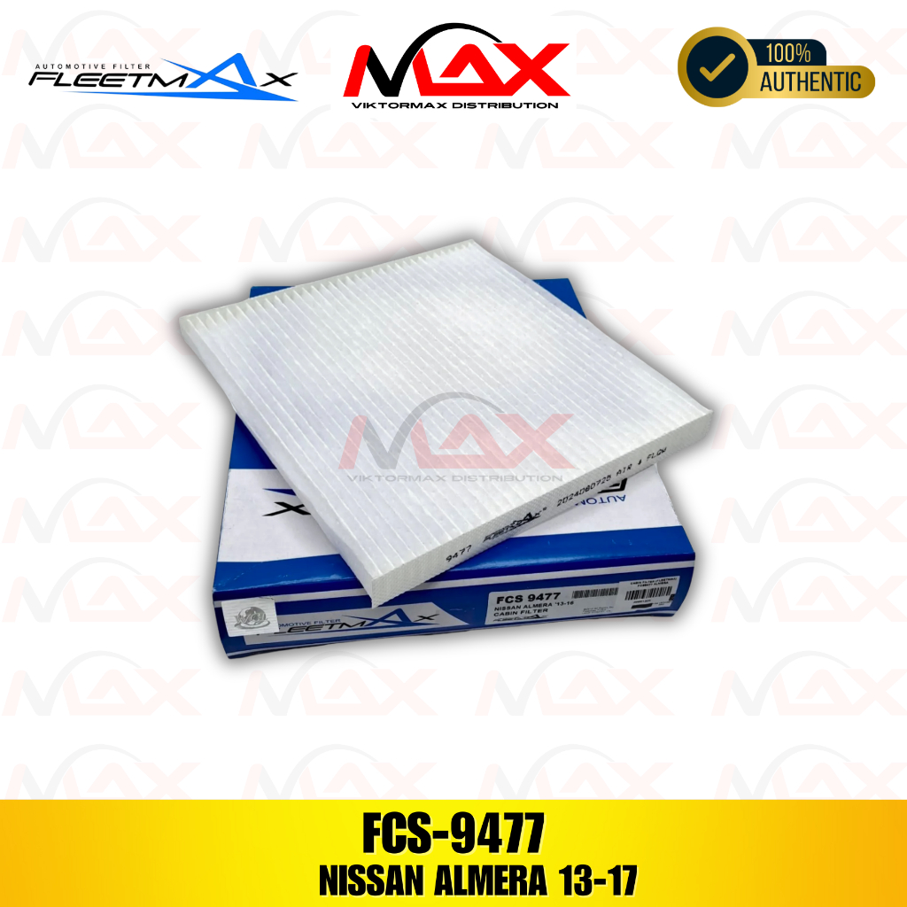 FCS-9477 FLEETMAX CABIN AIR FILTER FOR NISSAN ALMERA 13-17 | Shopee ...