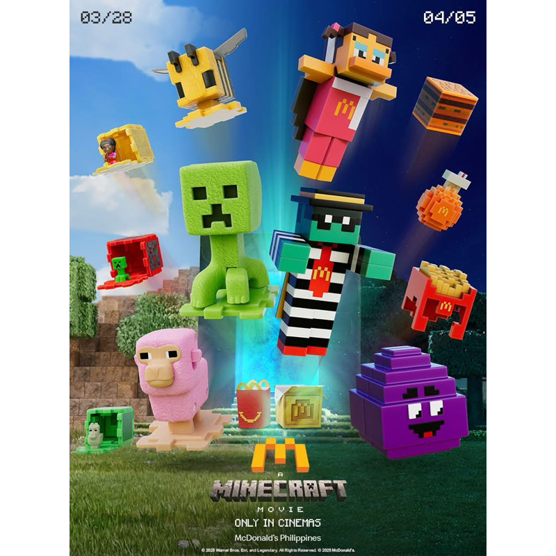 A Minecraft Movie McDonalds Happy / Adult Meal Toys 2025 | Shopee Malaysia
