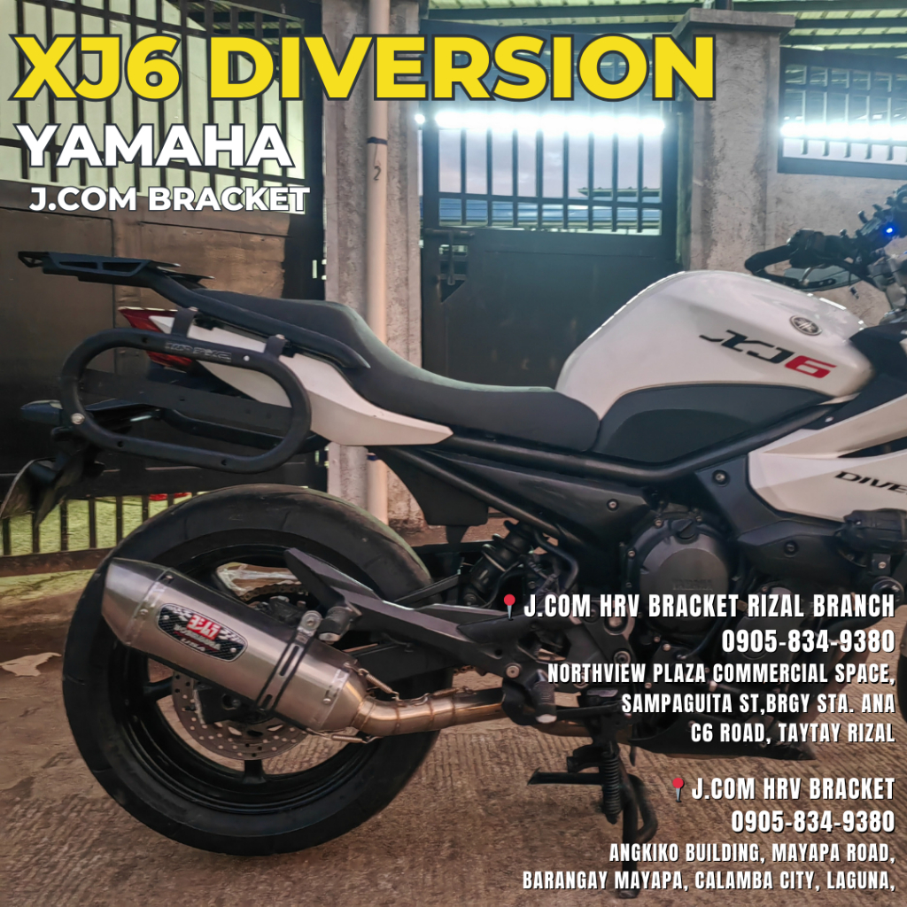 YAMAHA XJ6 DIVERSION TOP BOX BRACKET | SIDE PANNIER BRACKET | BRACKET ...