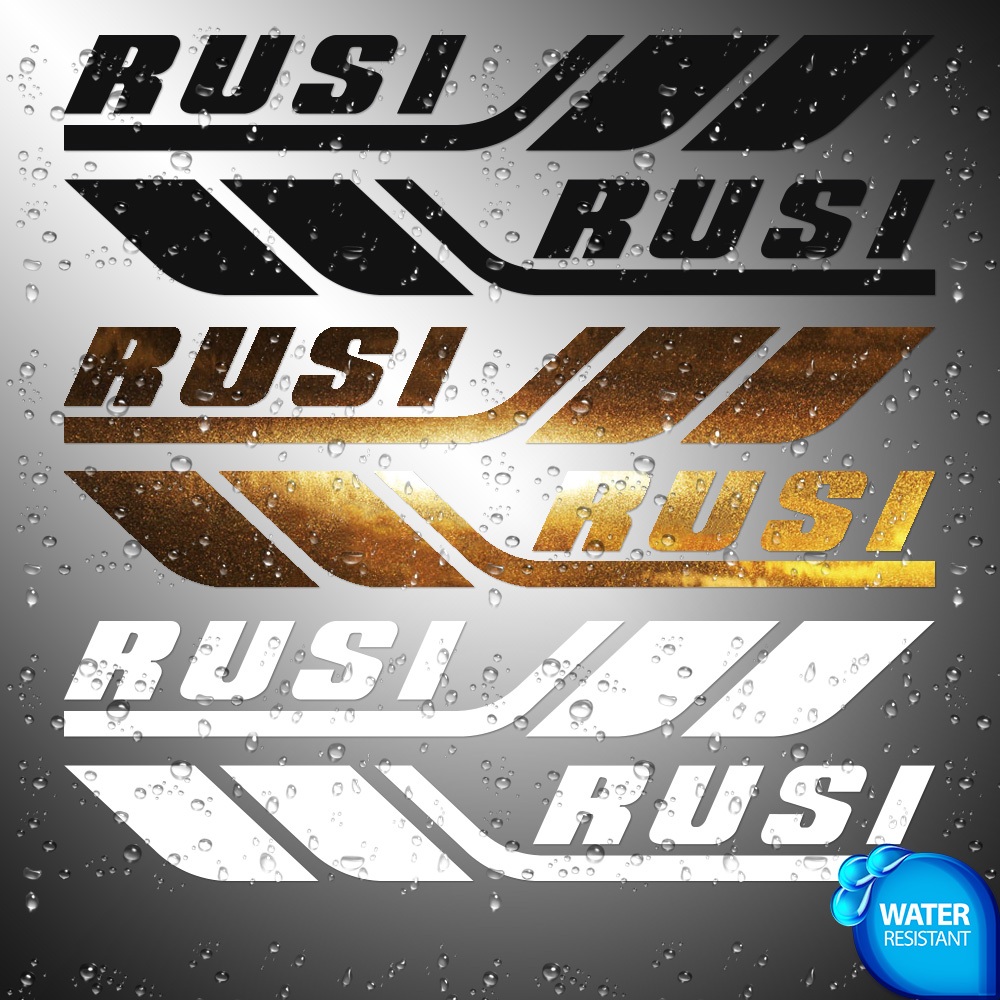 Stickers | 2X RUSI | Racing | Decals | Stripes | Fairings | Vinyl ...