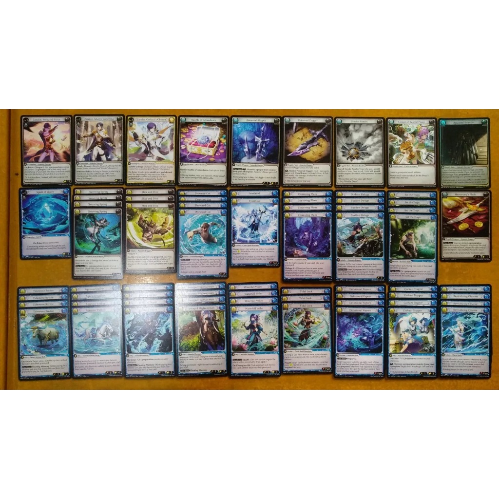 GA Zander Luxem Water Assassin Deck Grand Archive ENG GATCG Mill ...