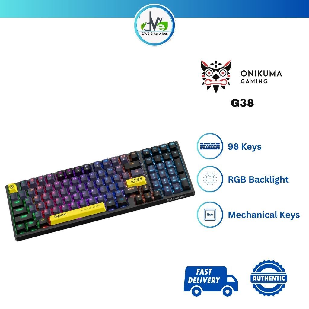 Onikuma G38 98 Keys RGB Wired Mechanical Keyboard | Shopee Malaysia