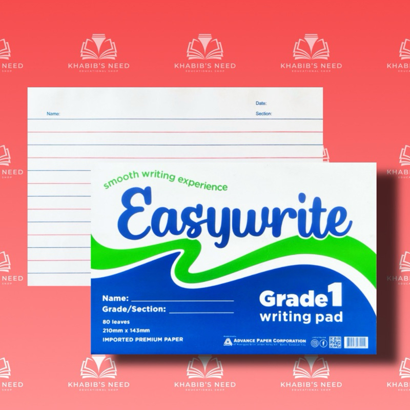 5 and 10 Pads Easywrite - Grade 1-4 Writing Pad 80lvs - Perfect for ...