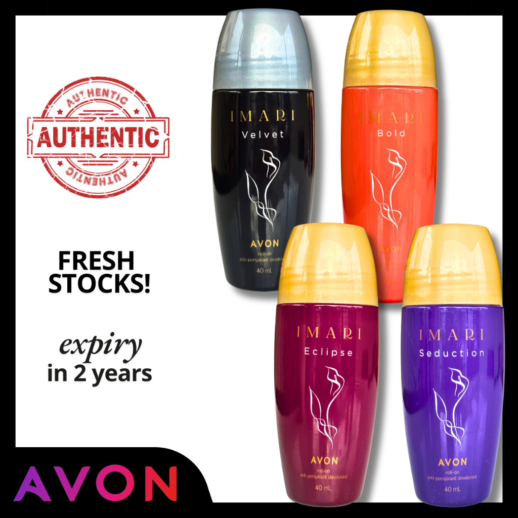 Imari Anti-Perspirant Roll-On Deodorant Velvet 40ml by Avon | Shopee ...
