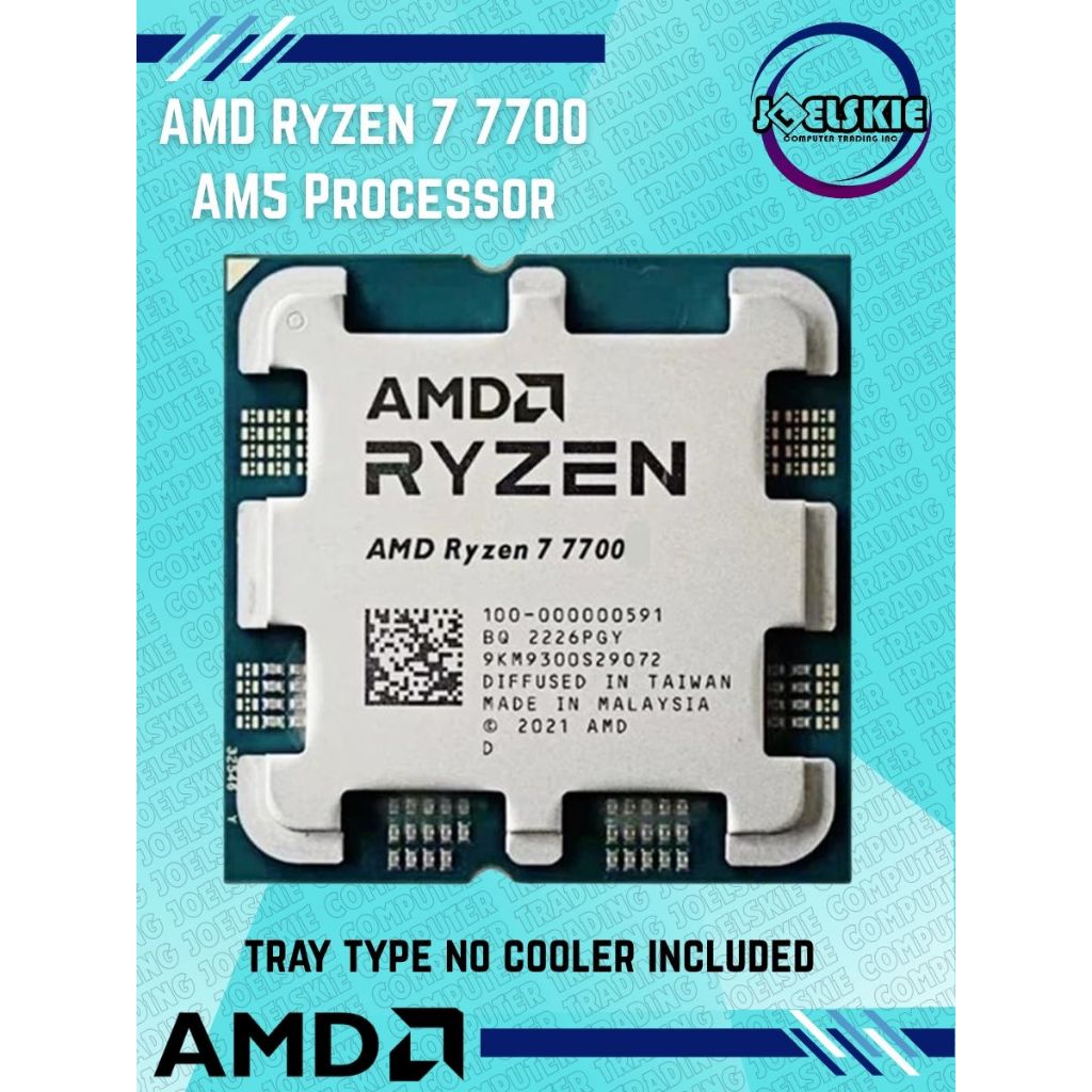 AMD Ryzen 7 7700 AM5, AMD or AMD Ryzen 7 7800X3D (BRANDNEW) | Shopee ...