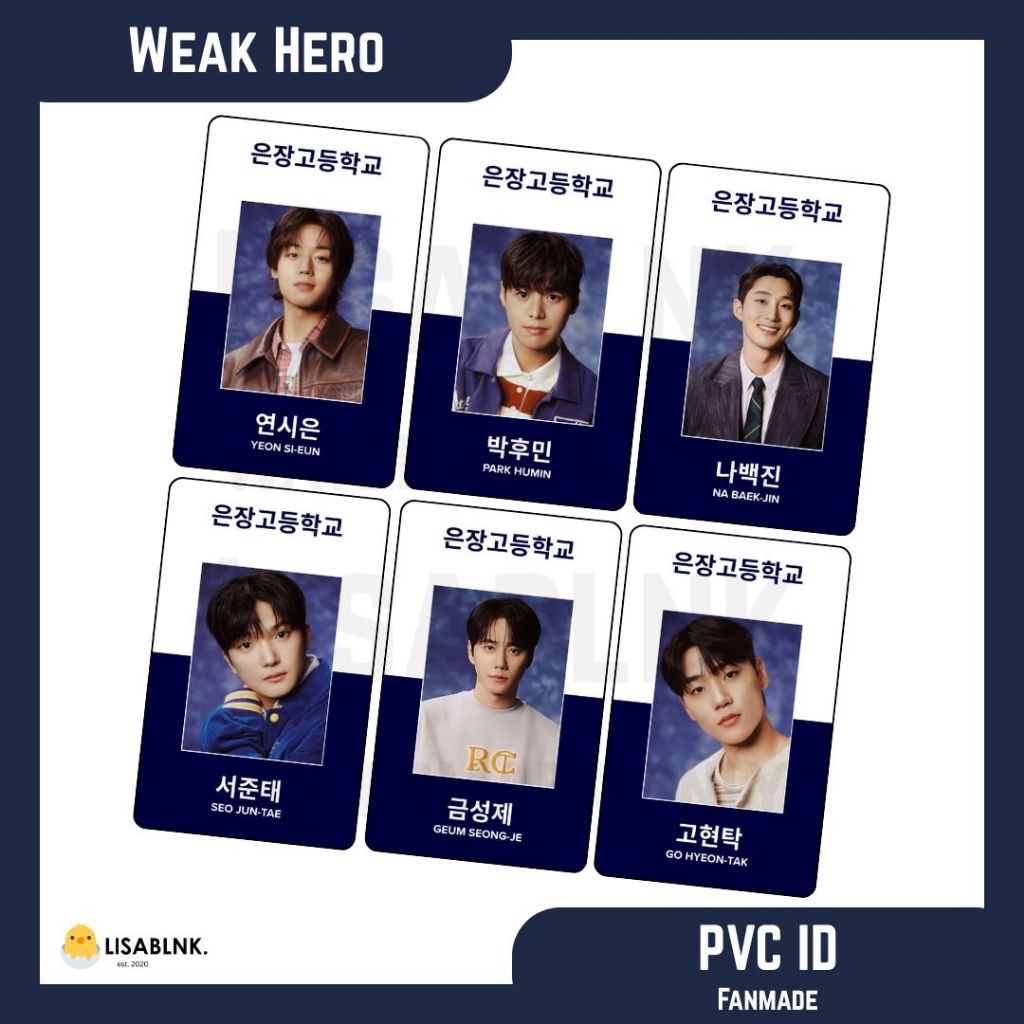 [PVC Card] Weak Hero Class Fanmade ID Card | Shopee Malaysia