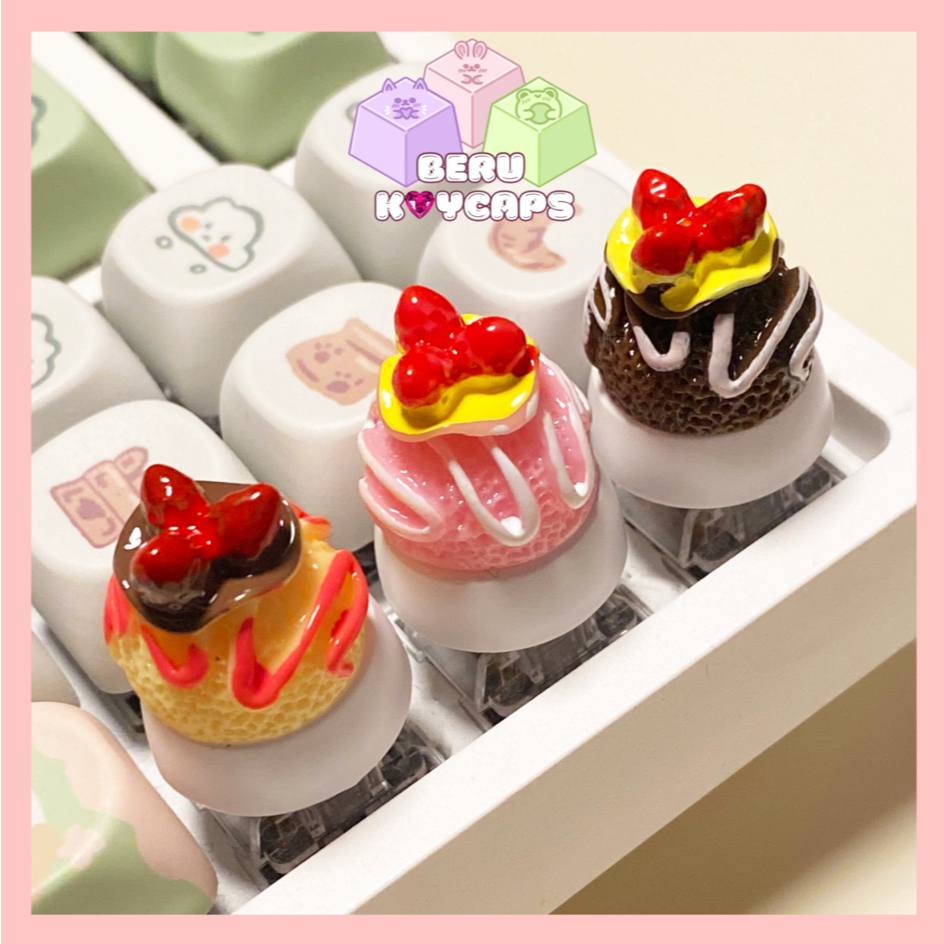 Custom Artisan Ice Cream Keycaps for mechanical keyboard cute keycap ...