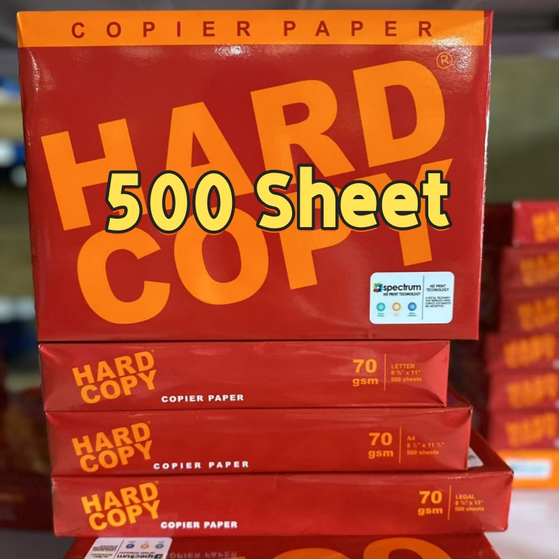 500 Sheets Hard Copy Paper Short Long & A4 Size Bond Paper Per Ream ...