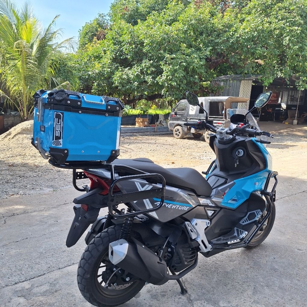 Rusi Adventure X150i TOP box Braket with side pannier (heavy-duty ...