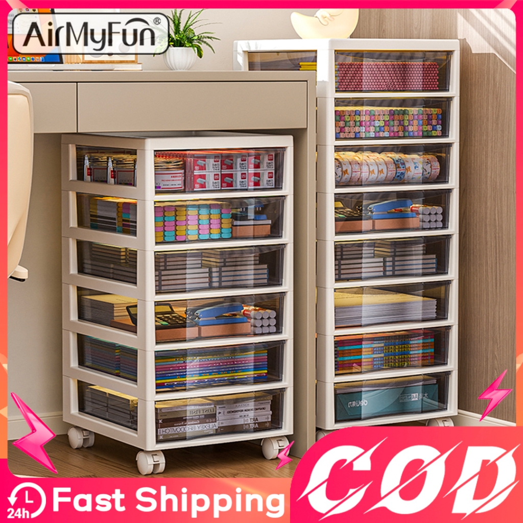 Drawer File Storage Cabinet With Wheels Office Bond Paper Organizer ...