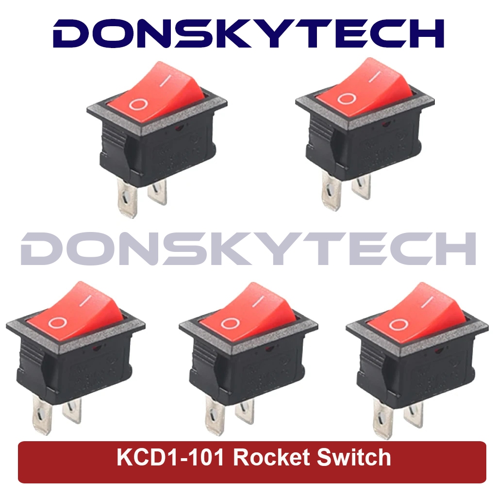 KCD1-101 Rocker Switch Panel Size 6A 250V 2pin High Current Power ...