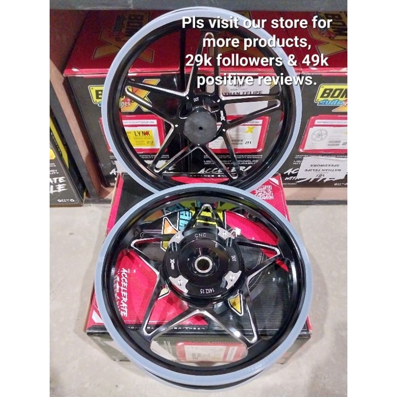 Bom Rangsit CNC Star Mags for Click/Pcx 160 Black | Shopee Malaysia