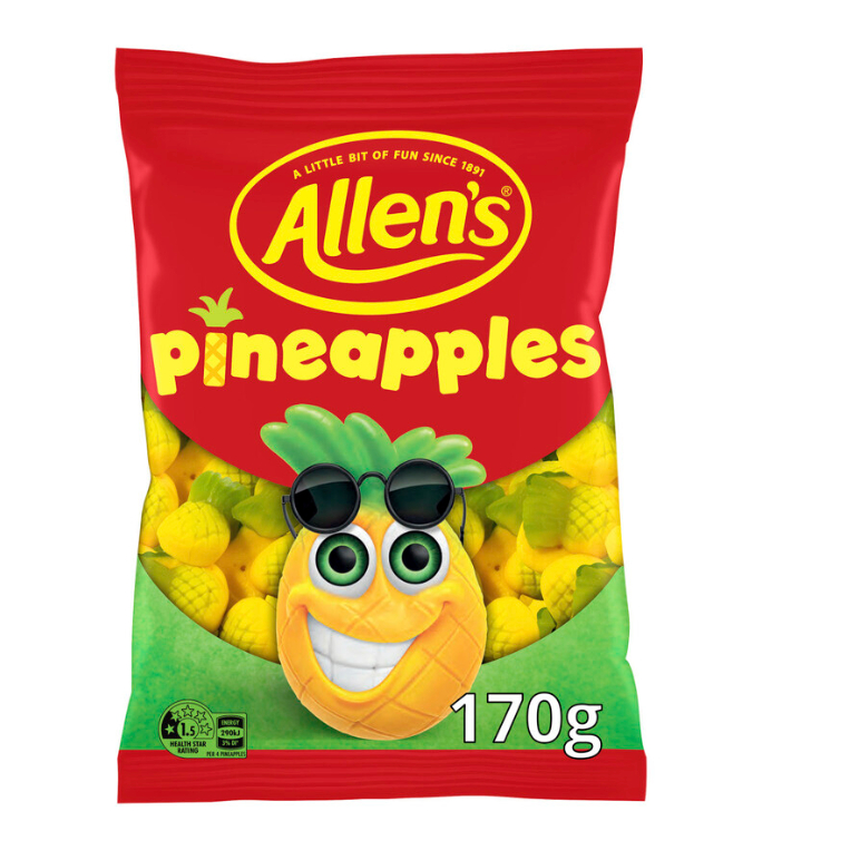 Allen's Pineapples Jelly Lollies Bag 170g expiry feb 2025 | Shopee Malaysia