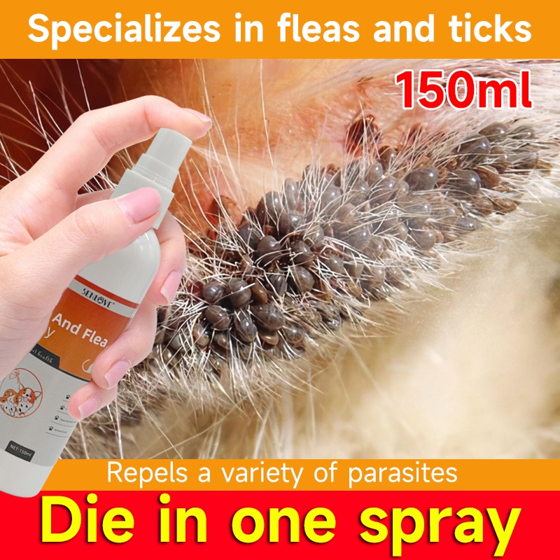 SENLOVE Tick And Flea Spray Gamot Sa Garapata Ng Aso Pulgas Remover For ...