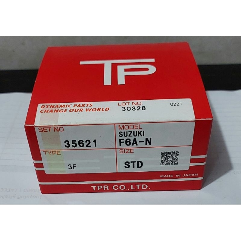 PISTON RING SUZUKI MULTICAB F6A STD 35621 T.P JAPAN | Shopee Malaysia