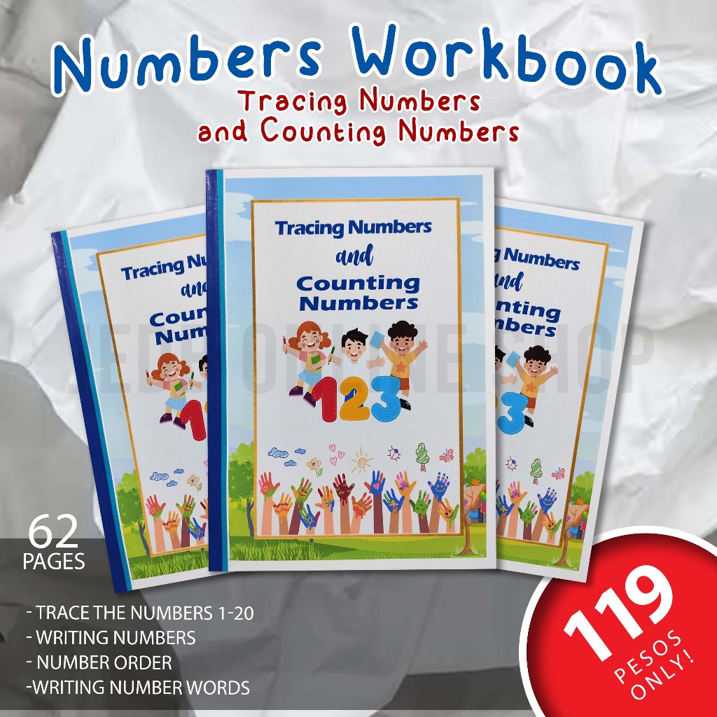 Number Tracing Workbook / Busy Books for Kids 60 pages A4 Size | Shopee ...