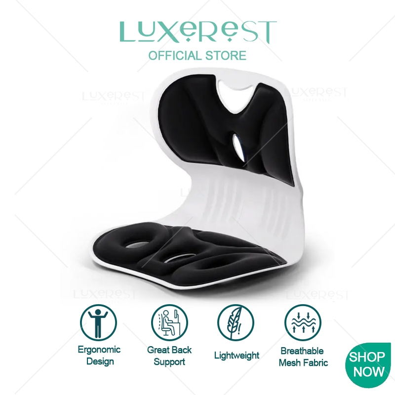 Luxerest Posture Corrector Chair Lumbar Back Support Chair Cushion ...