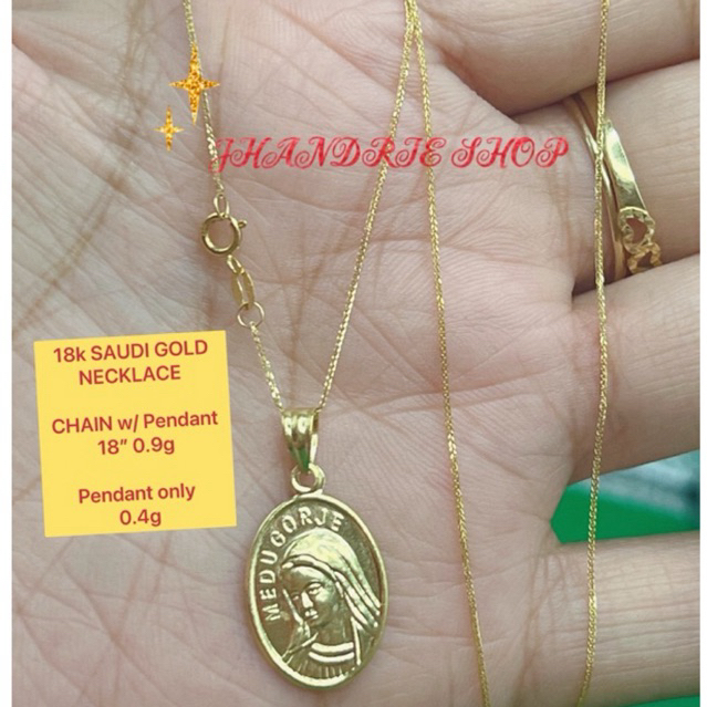 PAWNABLE 18k SAUDI GOLD NECKLACE | Shopee Malaysia