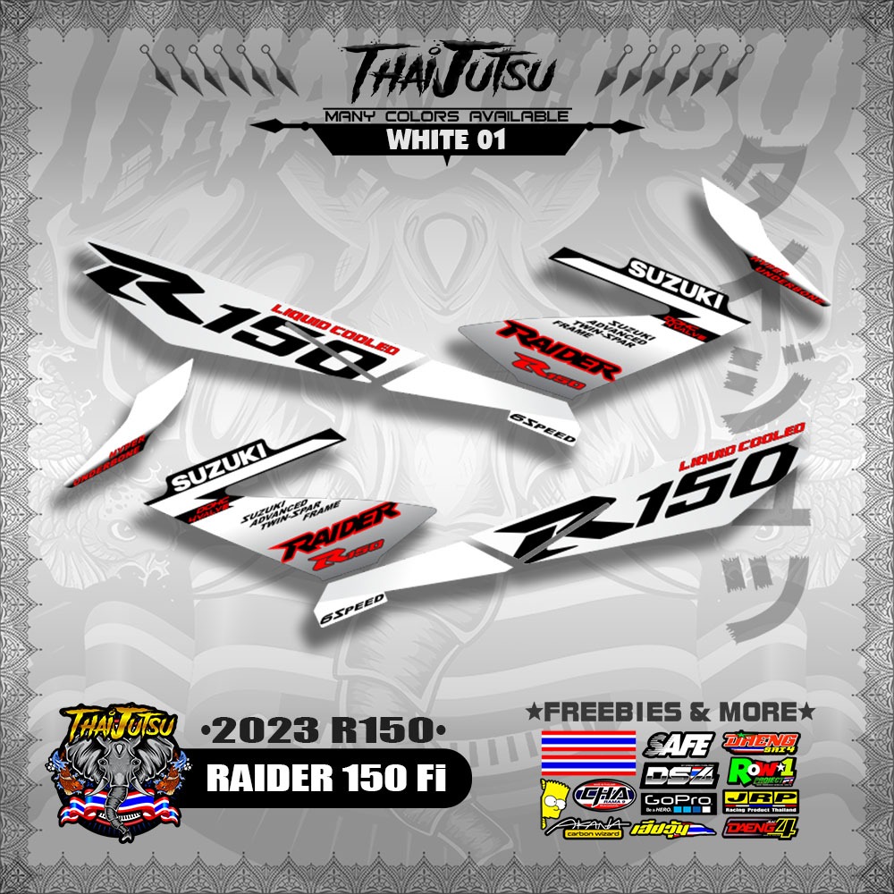 RAIDER 150 Fi DECALS ( 2023 R150 )【ThaijutsuStickers】 | Shopee Malaysia