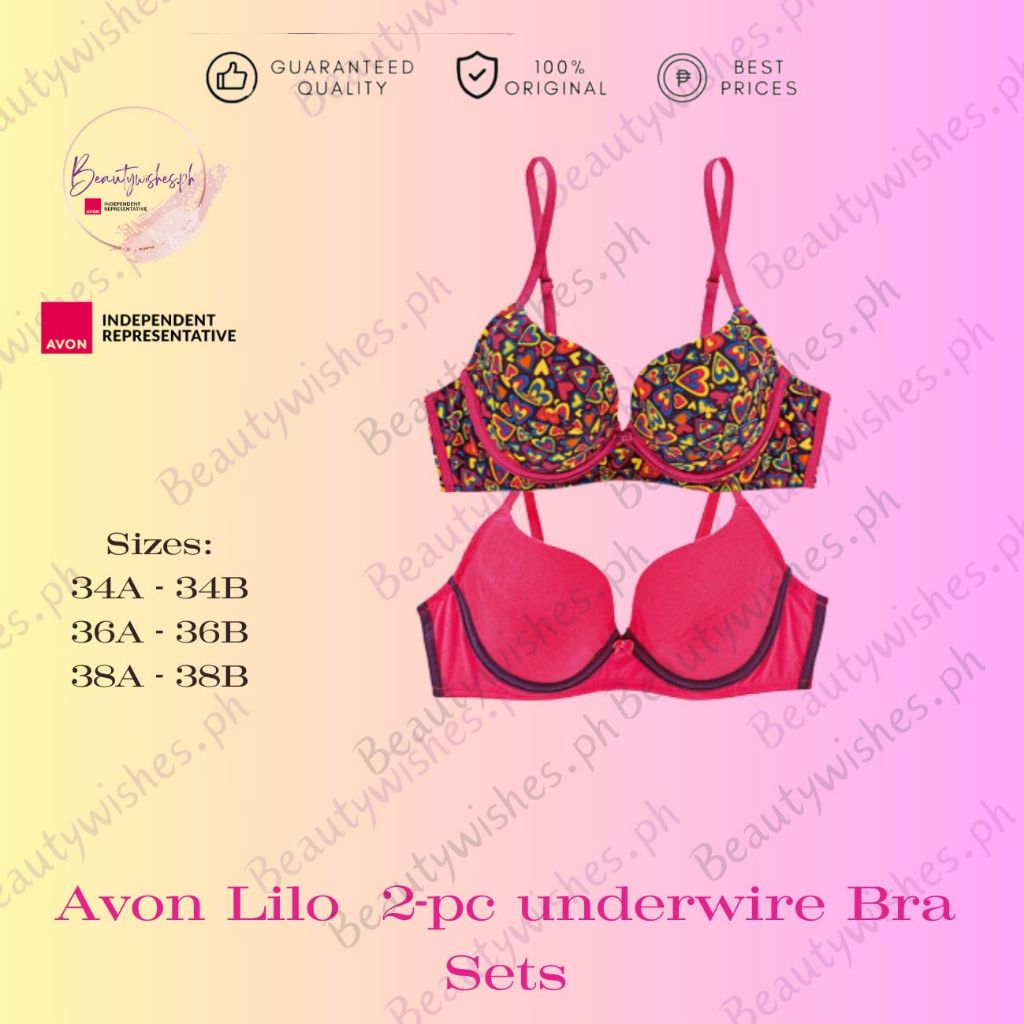 Avon non-wire 2-pc Bra set / Thea , Lucy ,CHLOE , Lilo , Cove , Leila ...