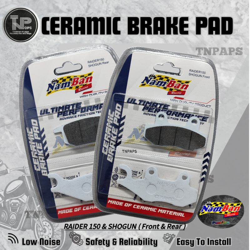 Namban Racing Break Pad For Raider 150 and Shogun ( Front & Rear ...