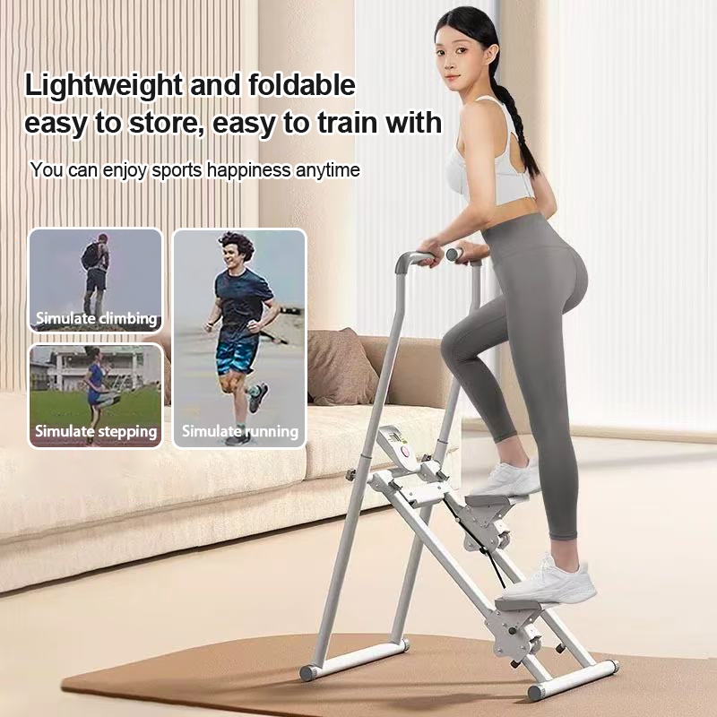 Vertical Climbing Machine Foldable Stair master Climber Stepper Cardio ...