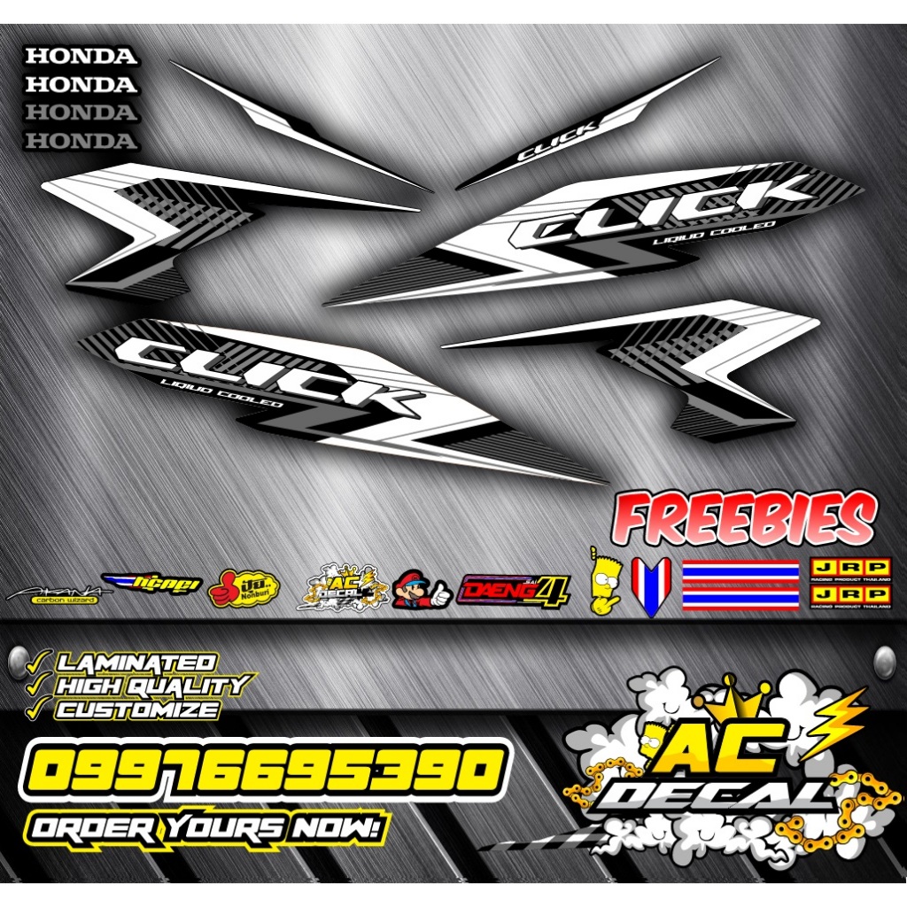Honda Click v4 decal custom colors | Shopee Malaysia