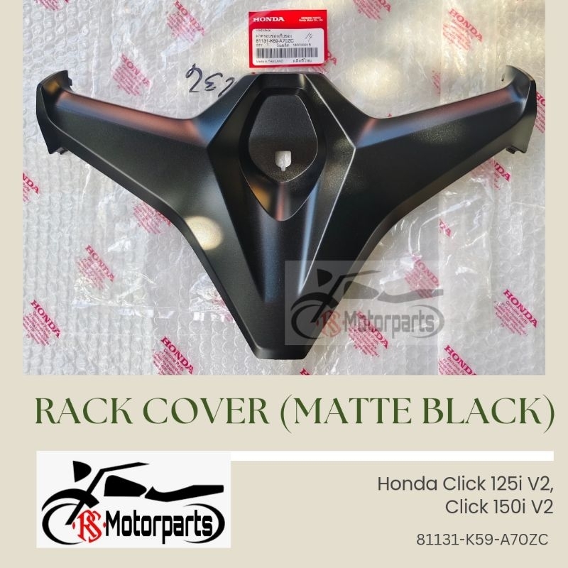 Rack Cover (Matte Black) Honda Click 125i V2, Click 150i V2, 81131-K59 ...