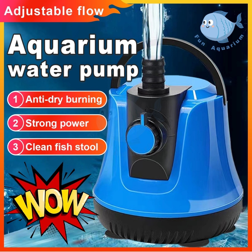 Submersible Aquarium Water Pump Fish Tank Powerhead Fountain Hydro ...