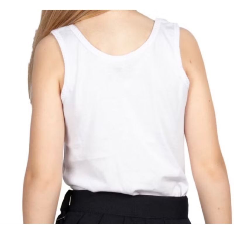 White Plain Sando For Kids Girls.(For 1 - 13 years old) | Shopee Malaysia