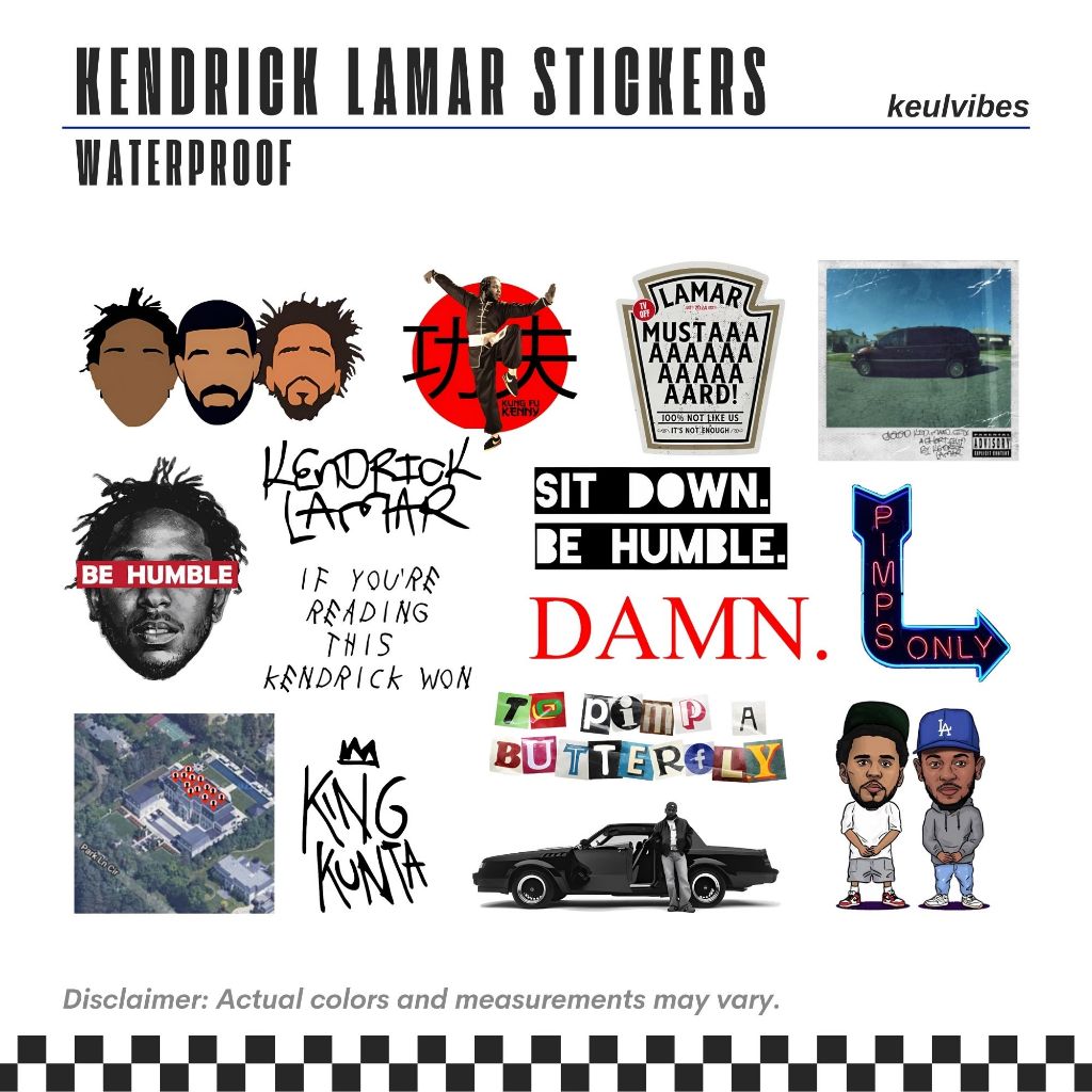 Kendrick Lamar sticker GNX artist singer rapper Vinyl Stickers ...
