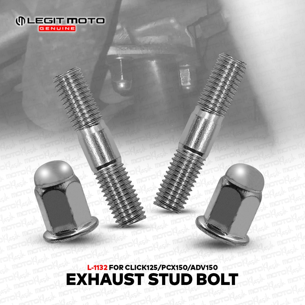 LEGITMOTO CLICK / ADV 150 / PCX 150 EXHAUST STUD BOLT L-11432 7X17 ...