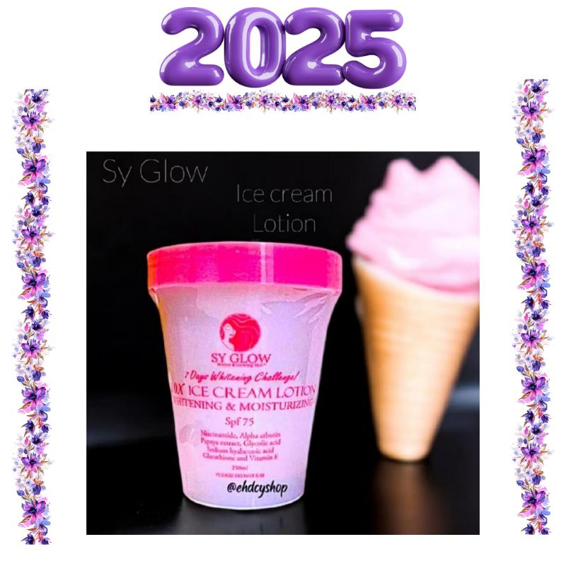 SyGlow Ice Cream Lotion spf75 10X whitening & Moisturizing 250ml ...